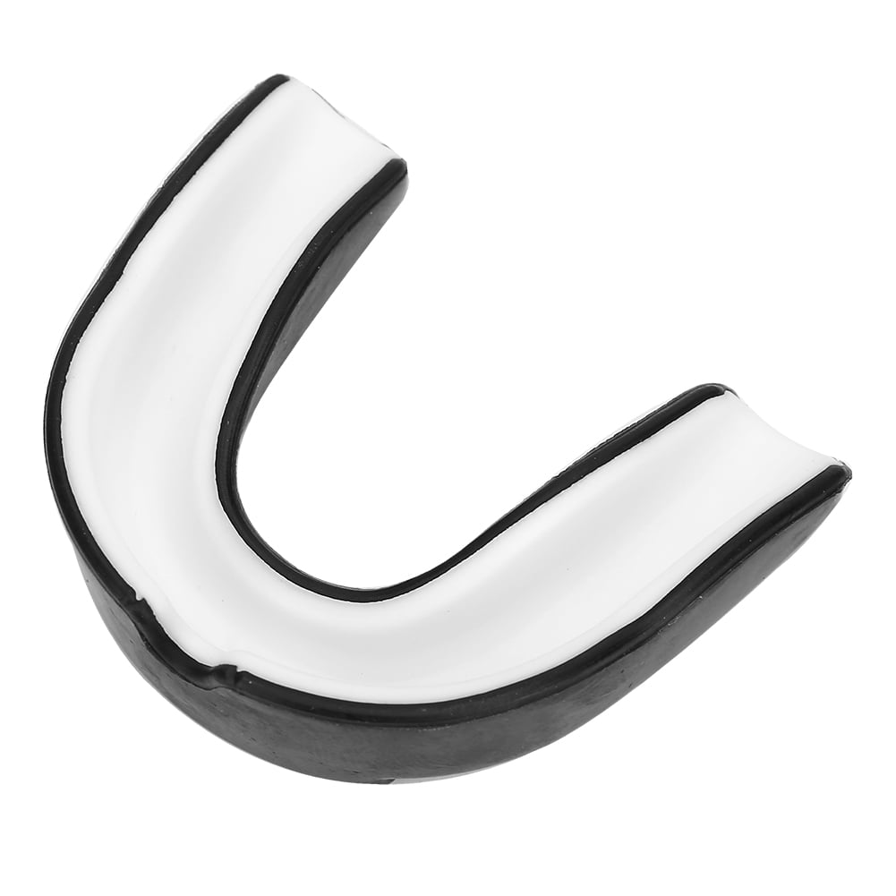 Safe EVA Mouth Gurad Teeth Protector for Boxing Basketball (One Black ...