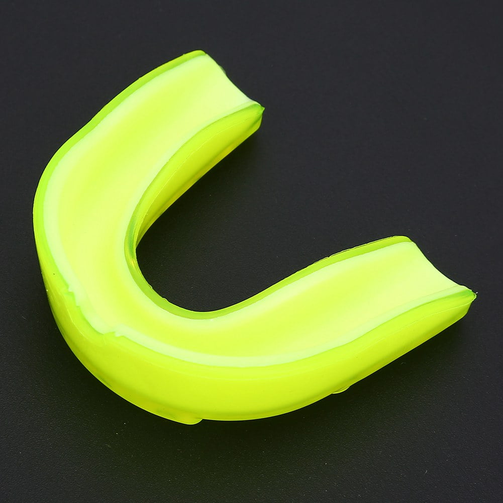 Safe EVA Mouth Gurad Teeth Protector for Boxing Basketball (One Yellow ...