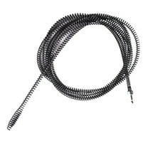 The Works 3/8" x 25', Drain Snake Carbon Spring Wire Cable, Galvanized ...