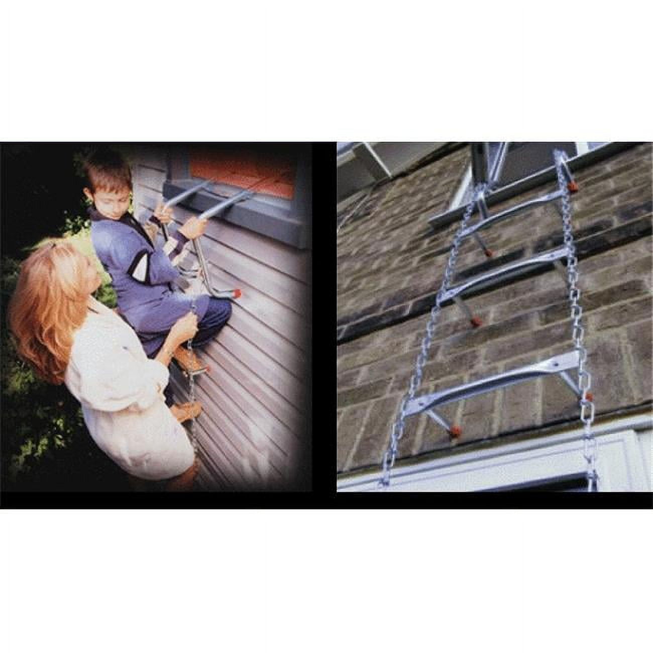 Safe-Escape 1045 4th-5th Story 45 ft. Portable Fire Escape Ladder Fits ...