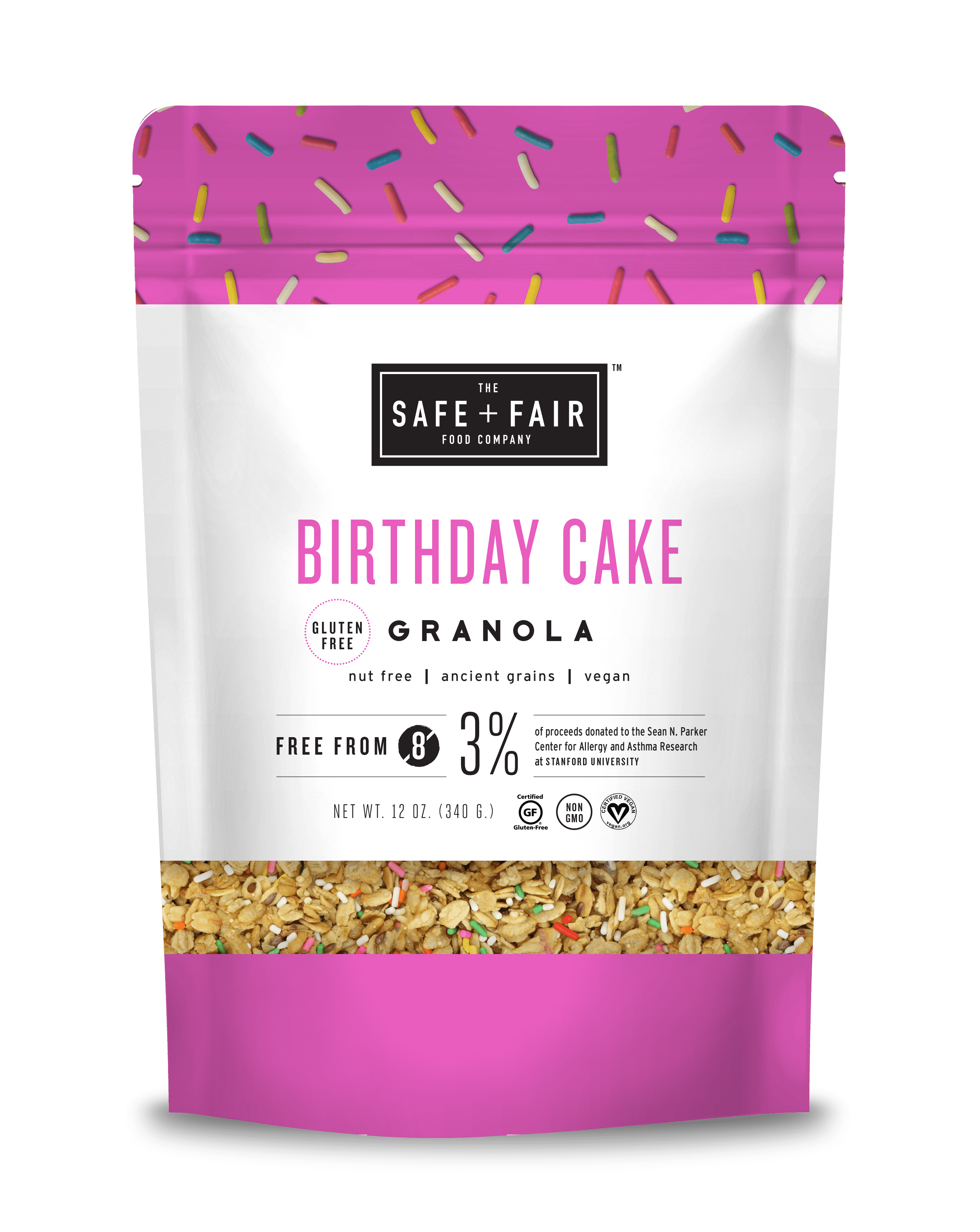Safe + Fair Granola Birthday Cake, 12oz, Pack Of 6 - Walmart.com