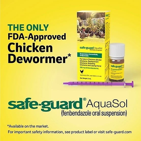 Merck Animal Health Safe-Guard AquaSol Dewormer for Chickens ...