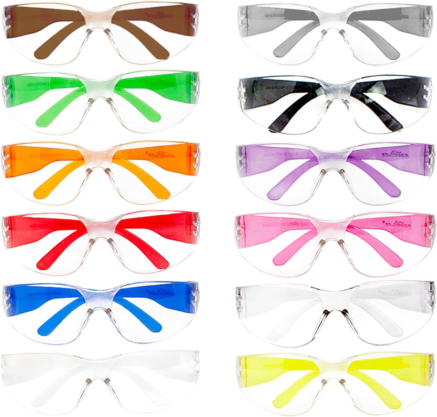 Safe Handler Safety Glasses, Full Color with Polycarbonate Lens, Red ...