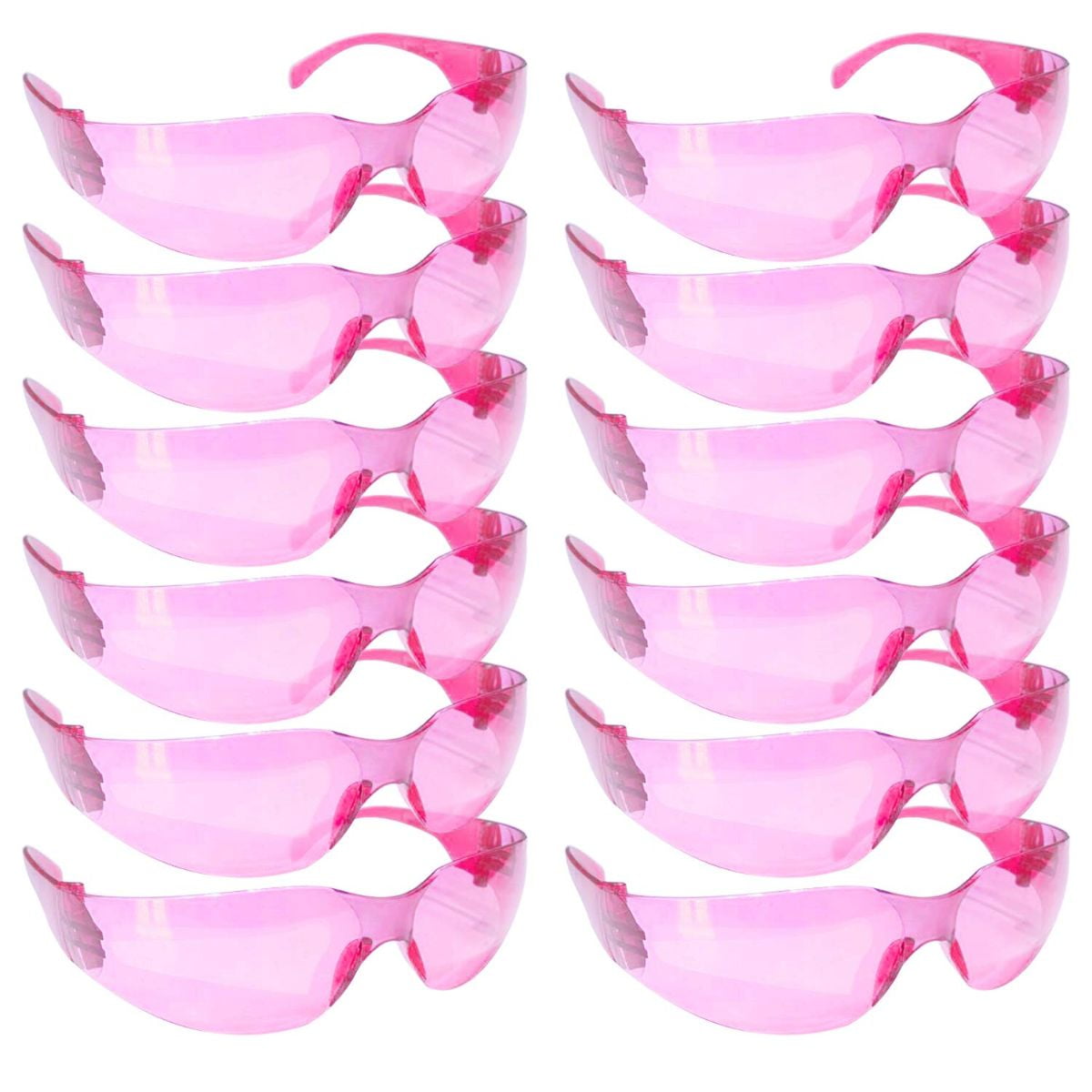 Safe Handler Crystal Full Color Pink Safety Glasses, Fits Adult and ...