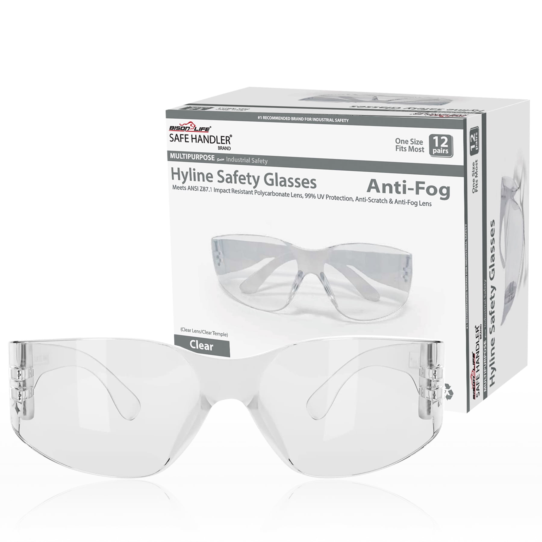 Safe Handler Hyline Safety Glasses Anti Fog And Scratch For Men Women