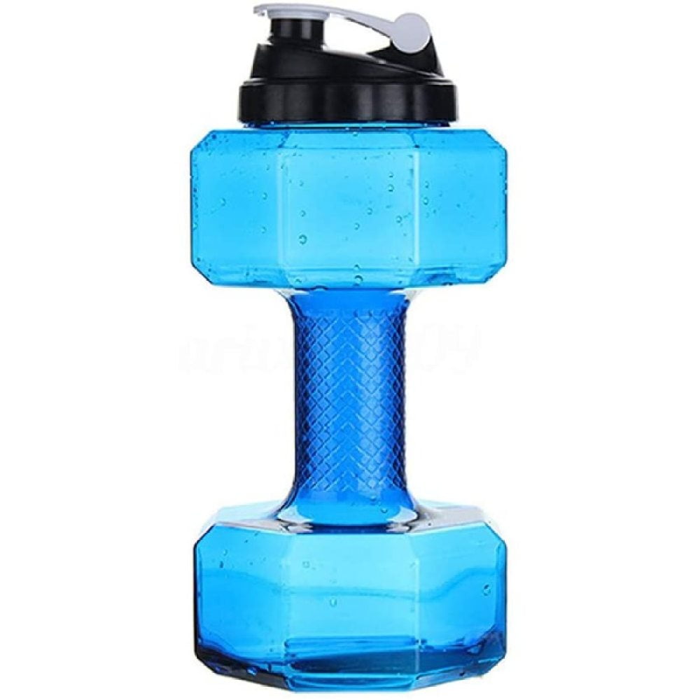 Safe Healthy Dumbbell Shaped Water Bottle, Leak Proof Lid Convenient ...