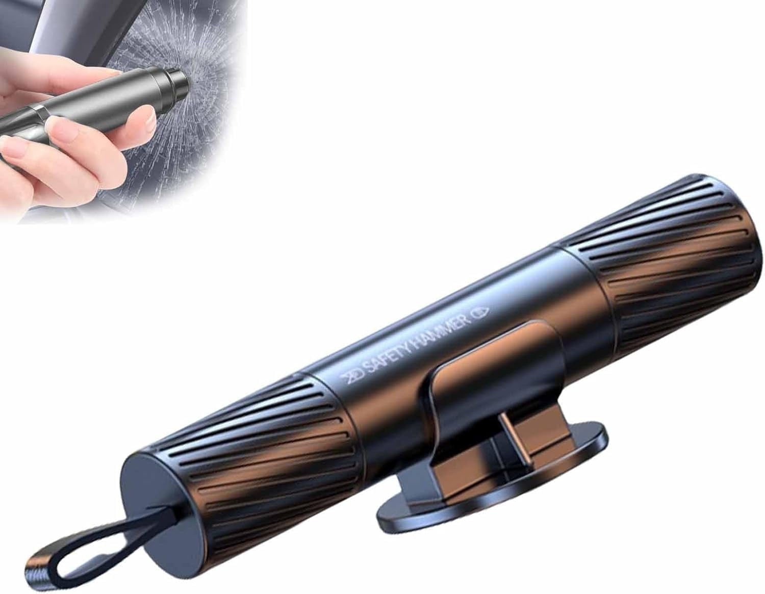 Safe Hero Life Hammer, 2 in 1 Car Safety Hammer, Window Breaker Seatbelt Cutter, Glass Breaker ...