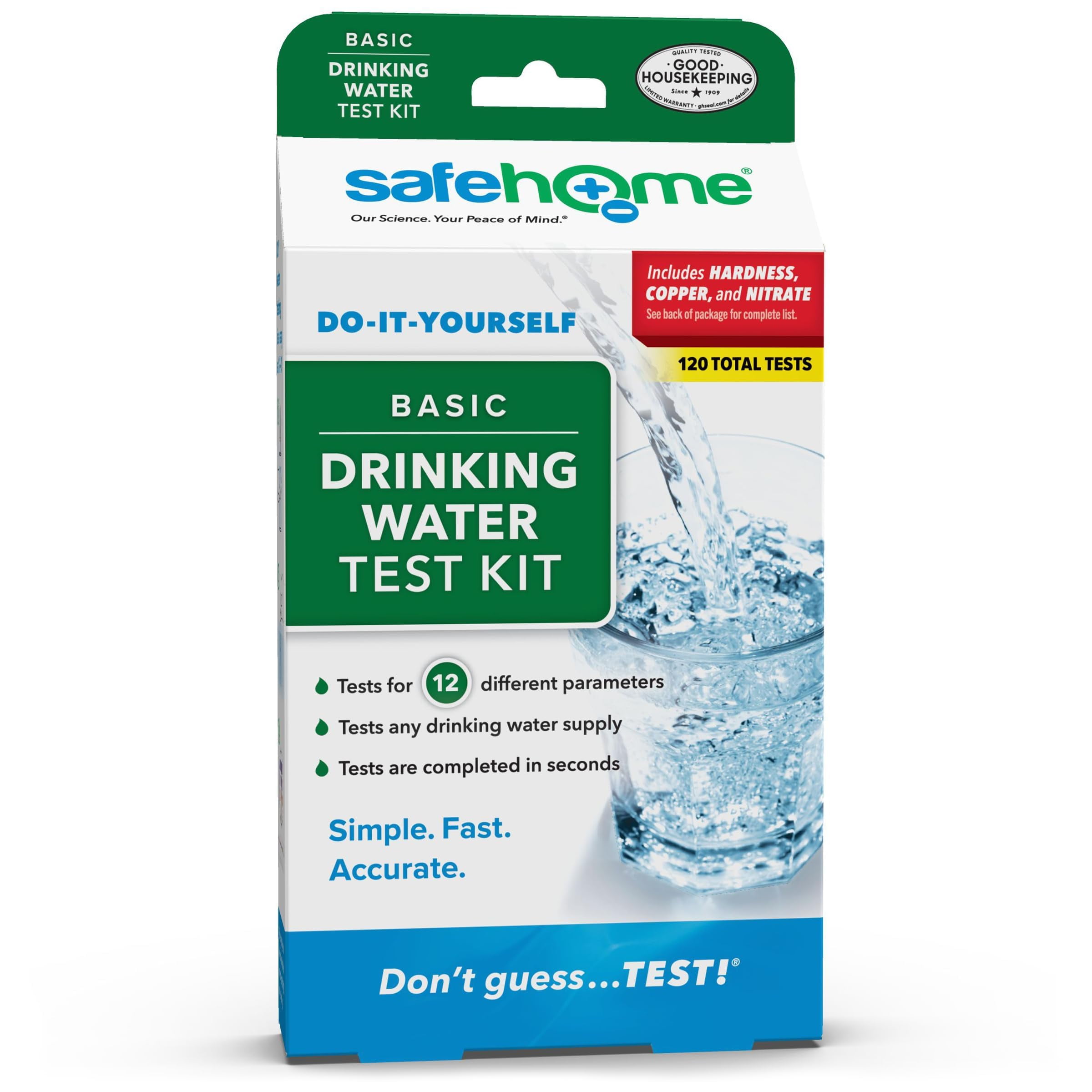 Safe Home Basic 120 Water Test Kit Multi-use Water Test Kit - Walmart.com
