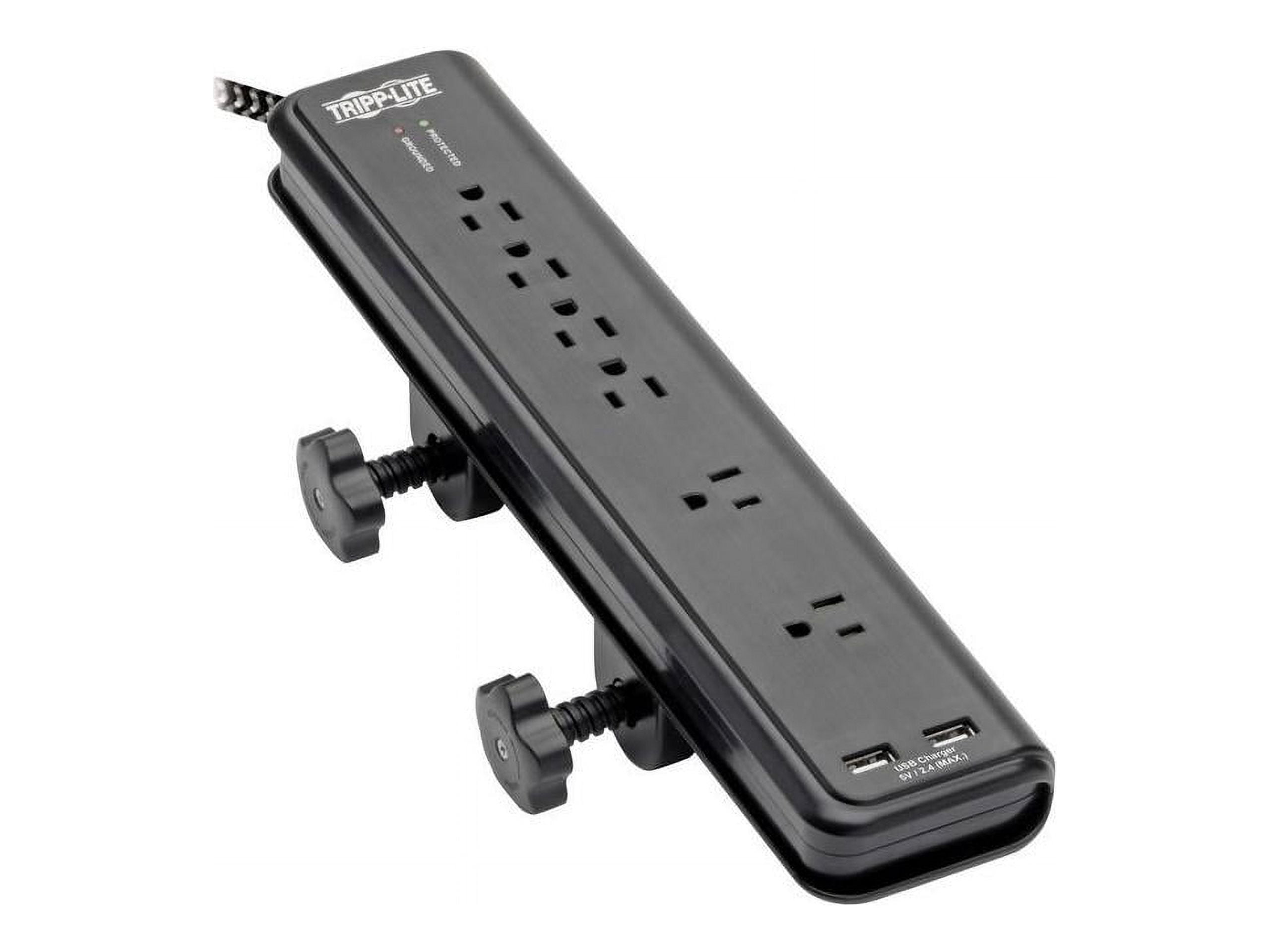 Safe-IT Surge Protector 6-Out 2 USB Ports Antimicrobial 8ft Cord ...