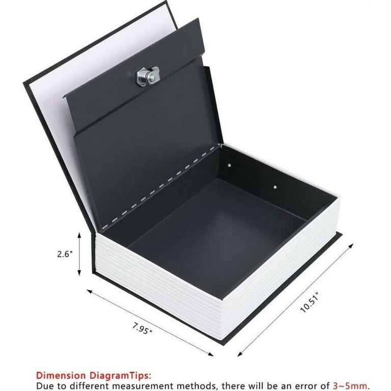 Fireproof Safe Book Safe With Combination Lock, Hidden Safe (9.5 X 6.2 ...