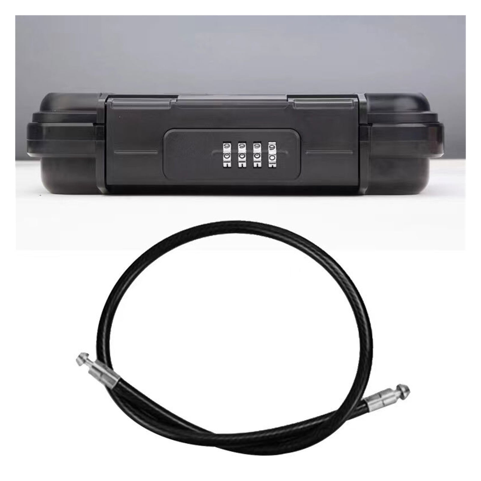 Safe Lock Box Portable Safe Case 4-Digit Combination Lock With Rope ...