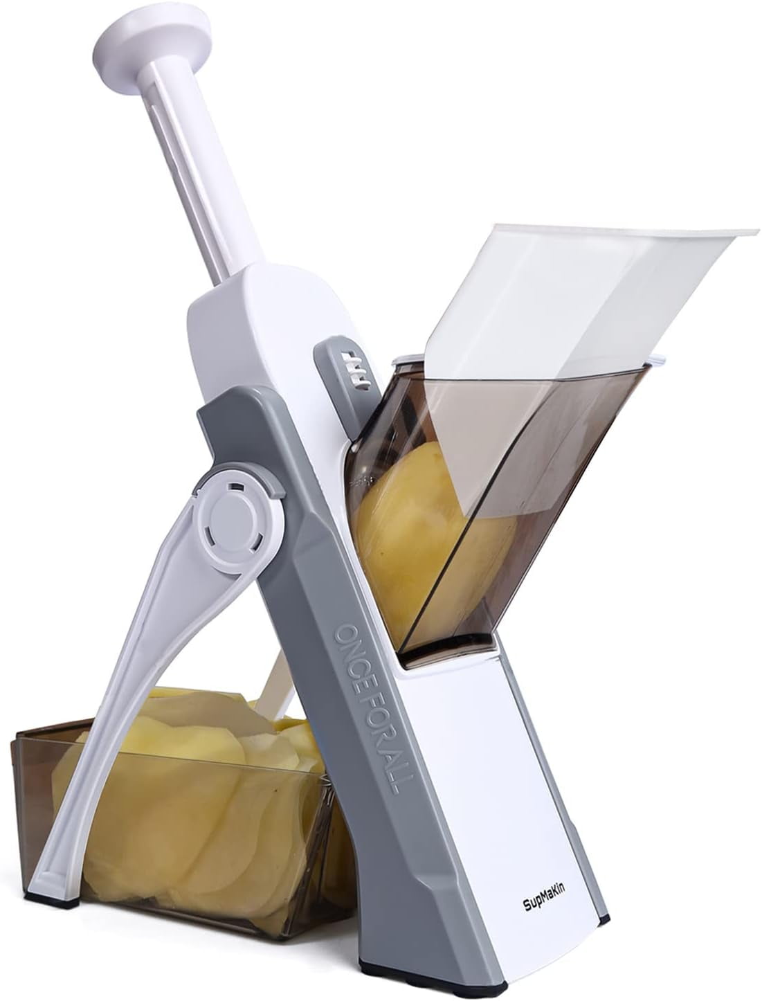 Safe Mandoline Slicer for Kitchen, 5 in 1 Vegetable Food Chopper ...