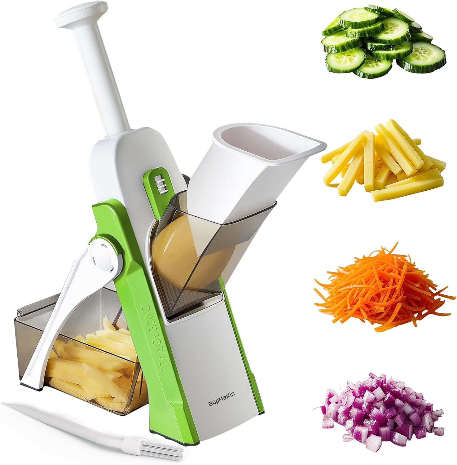 Safe Mandoline Slicer for Kitchen, Potato Slicer, Vegetables Slicer and ...