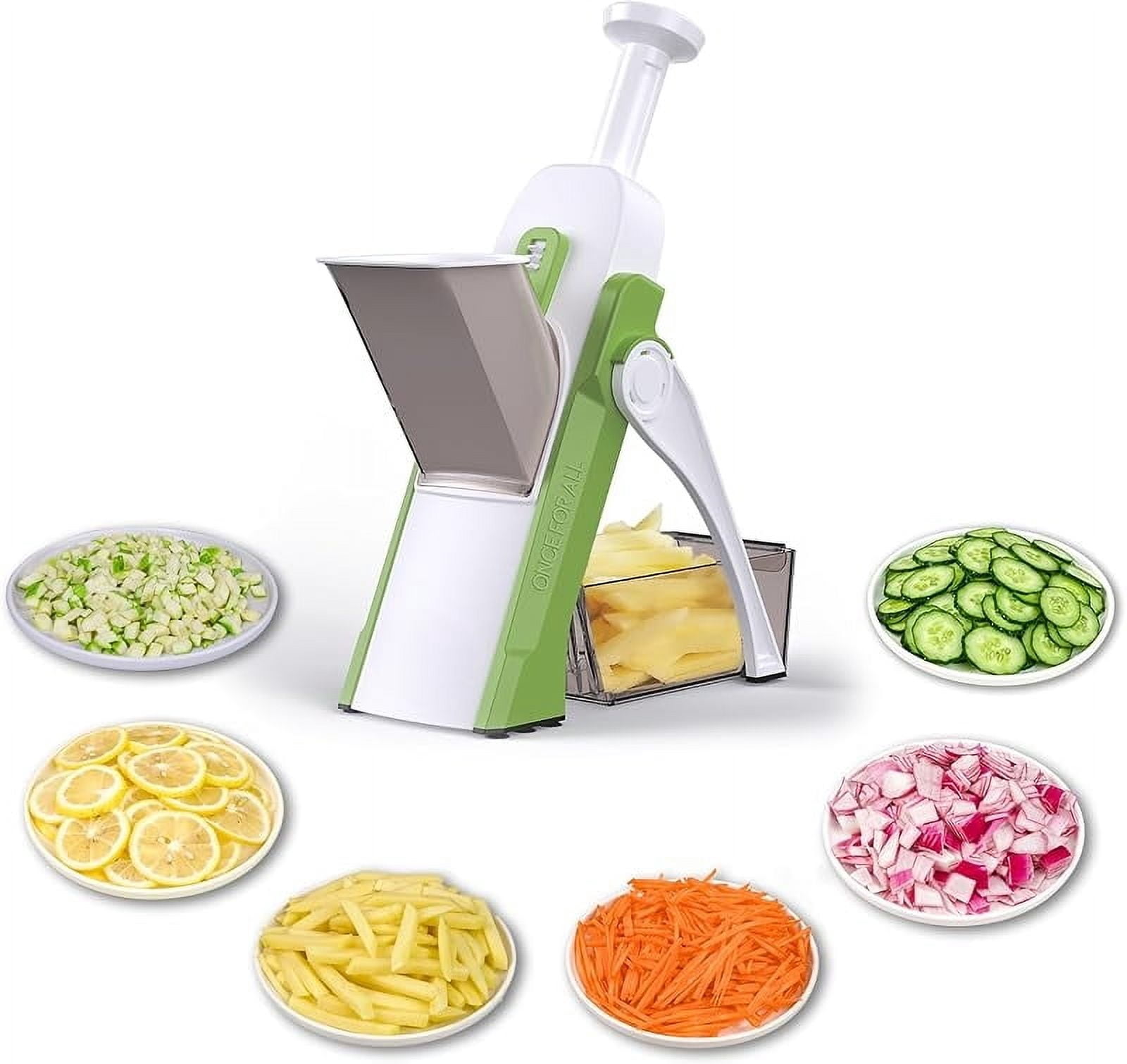 Safe Mandoline Slicer, Multi Vegetable Chopper, Potato Slicer for ...