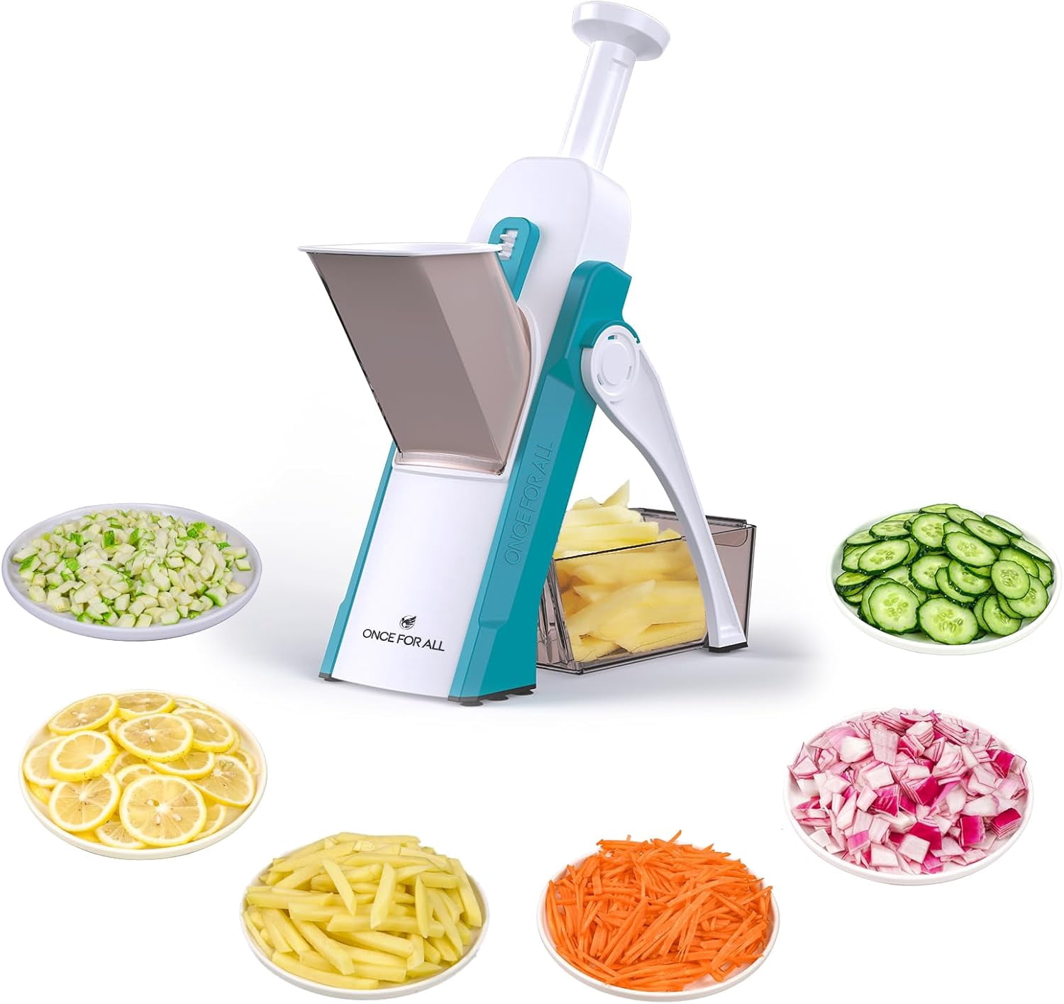 Safe Mandoline Slicer, Multi Vegetable Chopper, Potato Slicer for ...