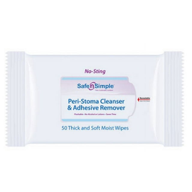 Safe N Simple Adhesive Remover Wipes ,SNS00525, Box/50 - Walmart.com