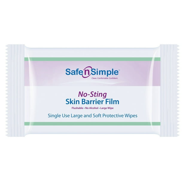 Safe N Simple No-Sting Skin Barrier Wipe (CS/600) - Walmart Business ...