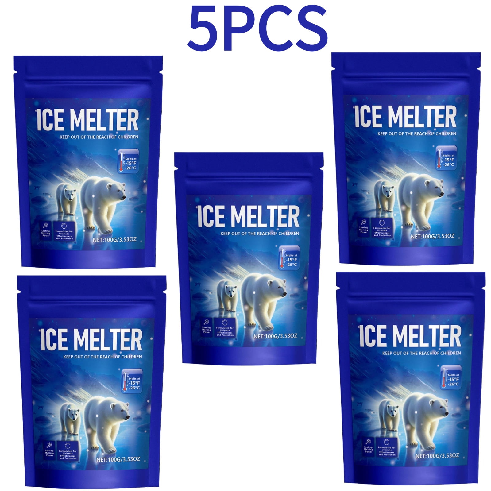 Safe Paw Pet Friendly Ice Melt, Natural Based Formula for Effective ...