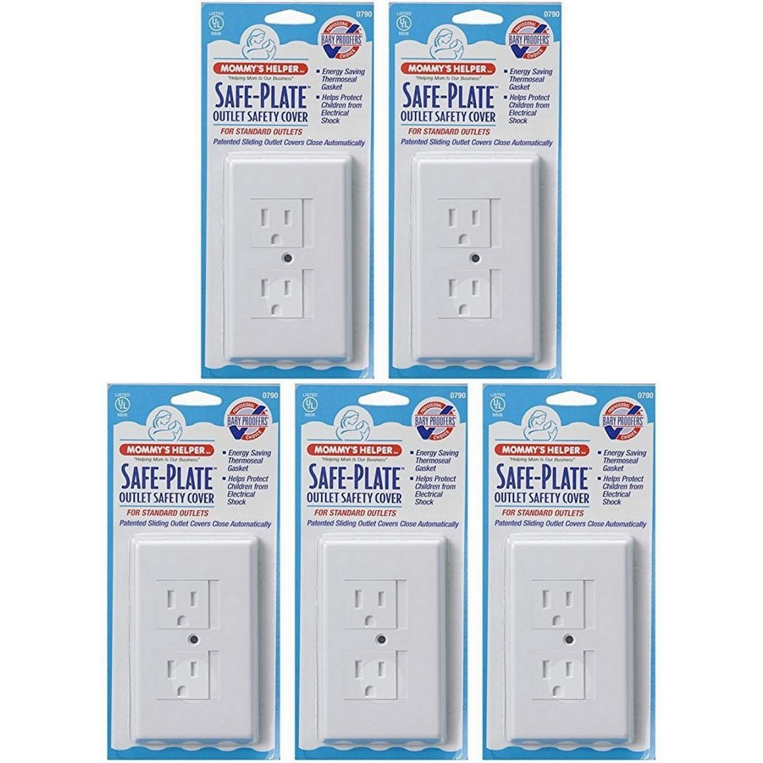 Safe-Plate Outlet Cover - Multipack - White, 5 count - Walmart.com