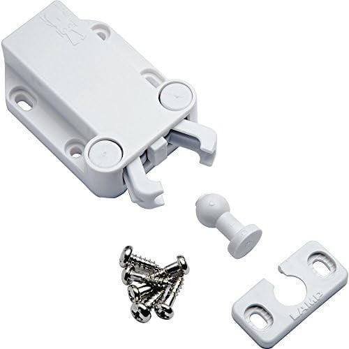 Safe Push Touch Latch, White, Standard (2-3/8'' Long overall) - Walmart.com