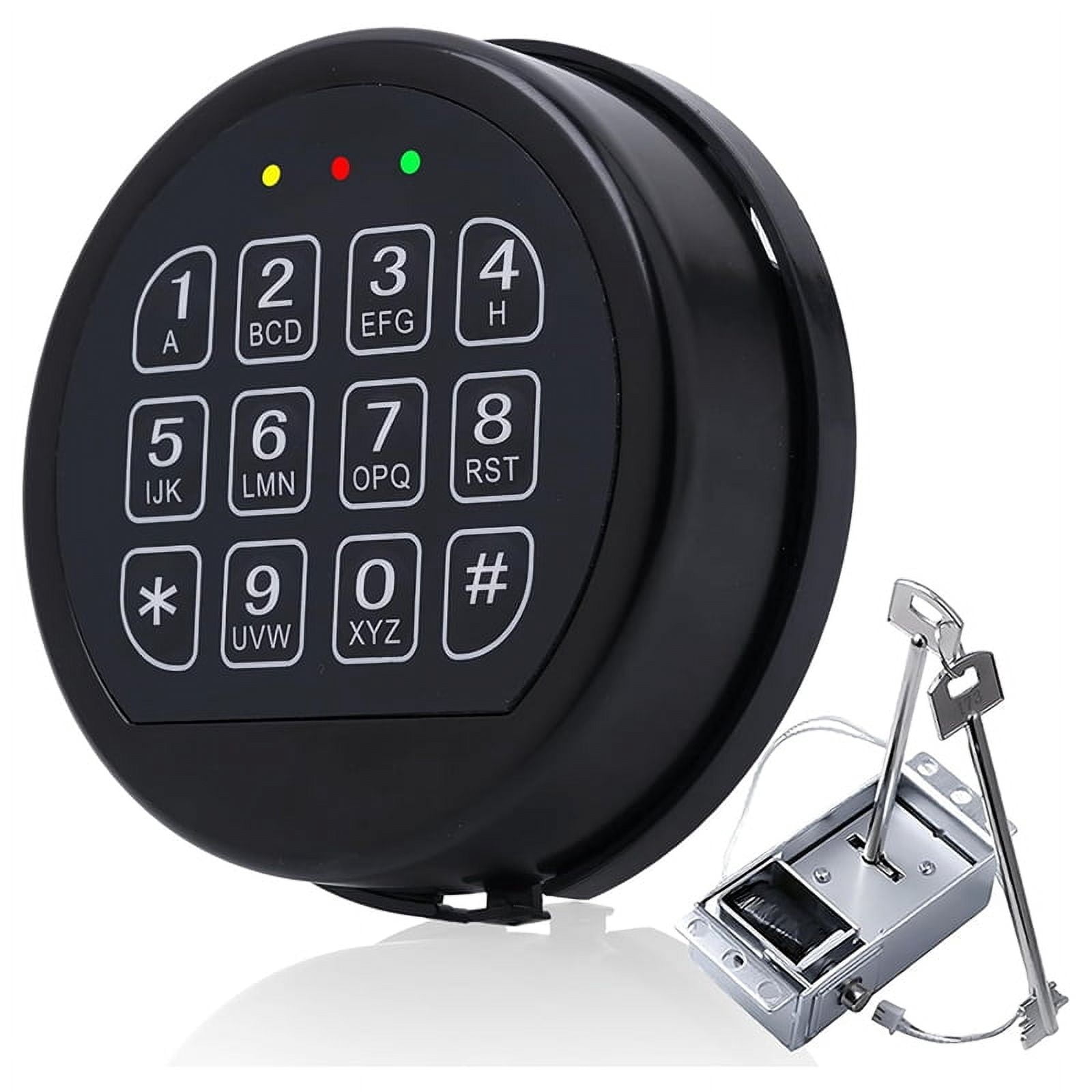 Safe Replacement Lock with 2 Emergency Keys Black Safe Keypad ...