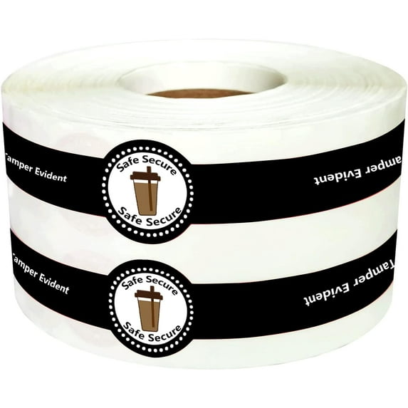 Safe Secure Tamper Evident Seals Sticker,9x1 inch Drink Security Seal ...