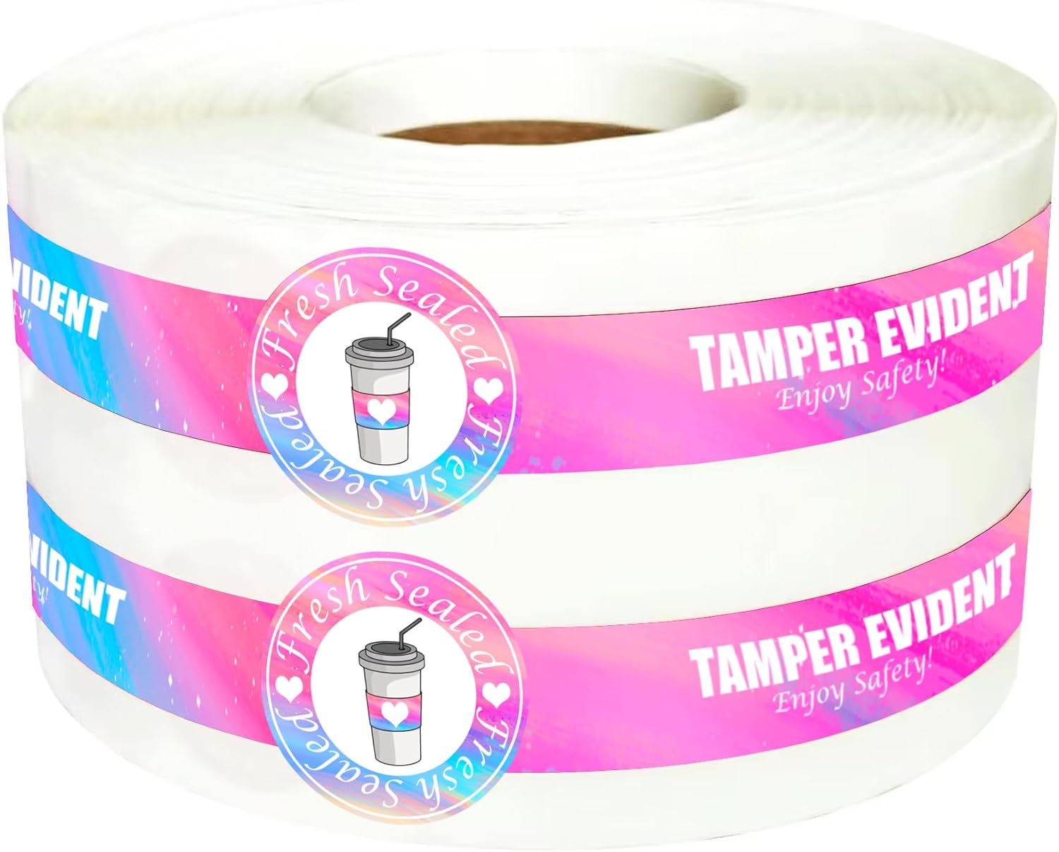 Safe Secure Tamper Evident Seals for Drink Beverage Lids 1x9inch Sealed ...