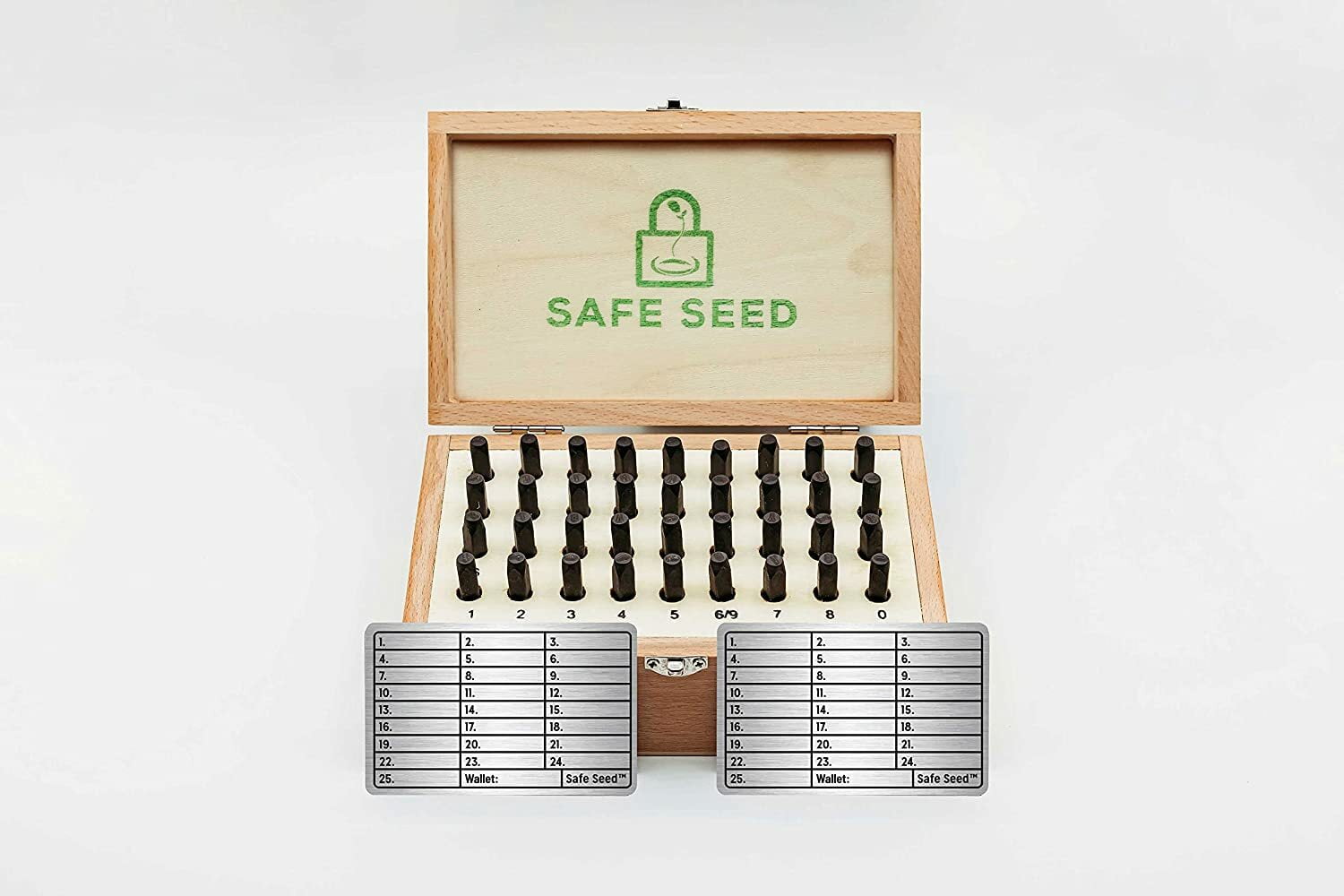 Safe Seed Stainless Steel Stamp Kit Cryptocurrency Crypto Recovery Seed Phrase - Walmart.com