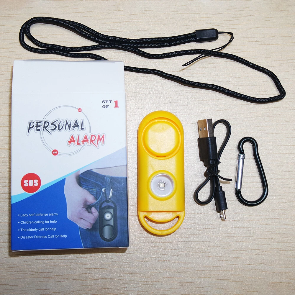 Safe Sound Personal Alarm Caribiner With Led Light 130Db Emergency Self ...