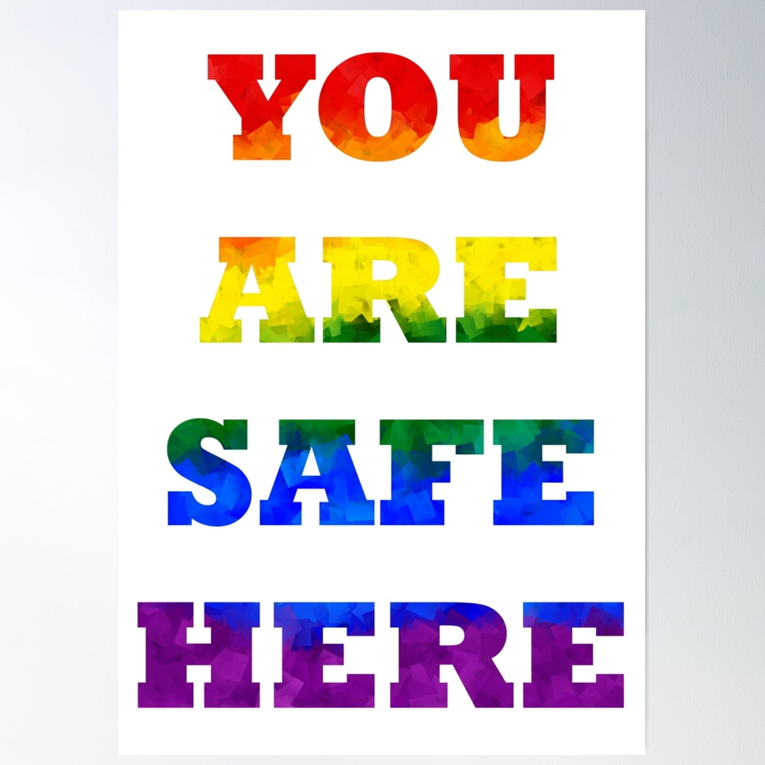Safe Space Poster V. 2 Poster Wall Art, Modern Wall Decor, 12x18 ...