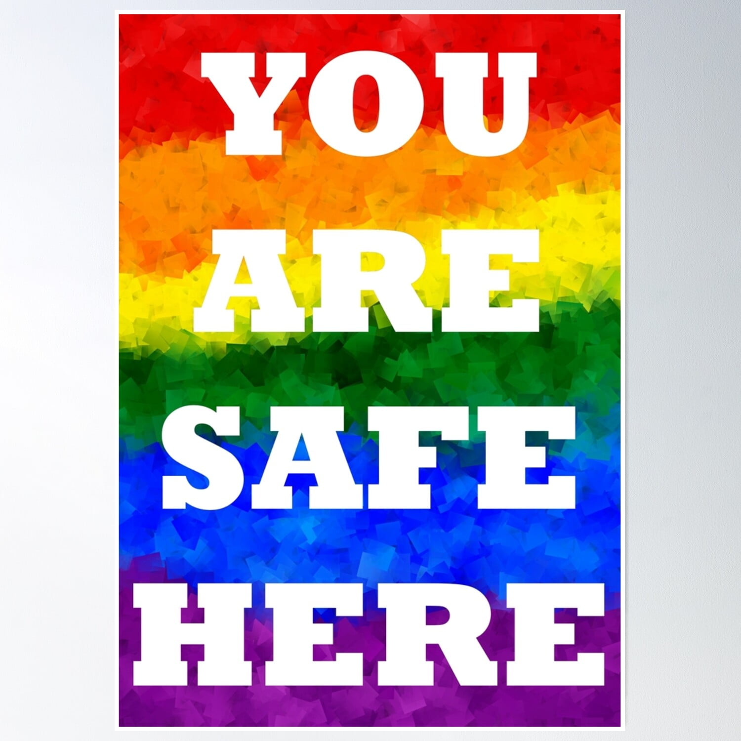 Safe Space Poster V. 3 Poster Wall Art, Modern Wall Decor, 24x36 ...