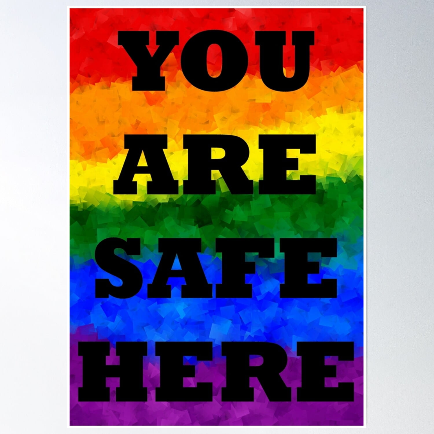 Safe Space Poster V. 4 Poster Wall Art, Modern Wall Decor, 16x24 ...