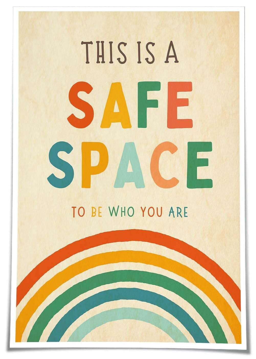 Safe Space Wall Art Mental Health Poster Therapy Office Decorative ...