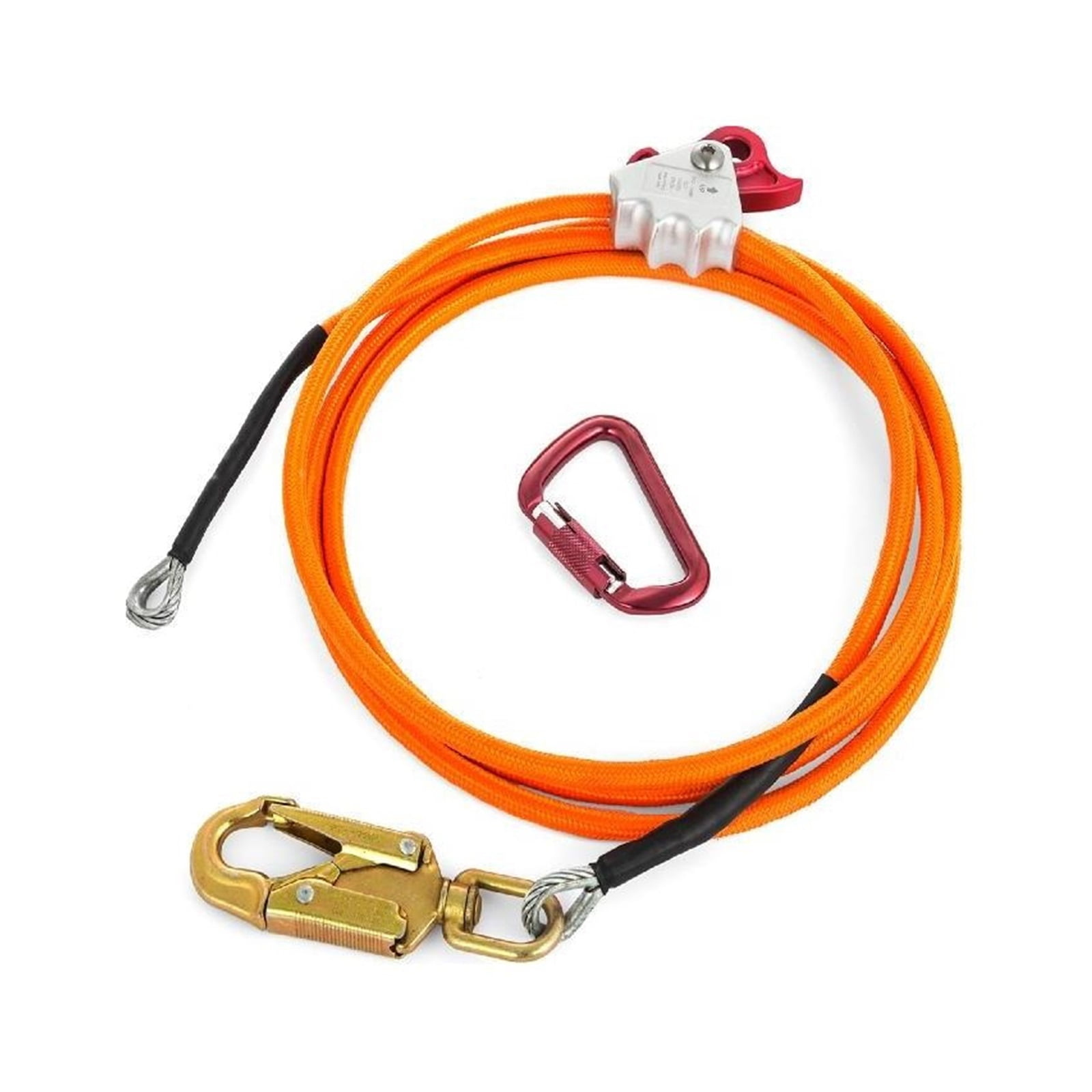 Safe Steel Core Lanyard Kit With Reliable Flipline Adjuster And Swivel ...