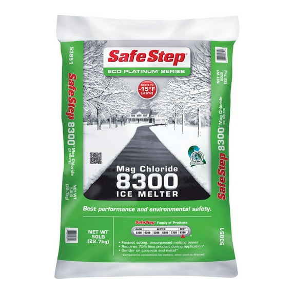 Safe Step 8300 Mag Chloride Extreme Ice Melt, 50 Lbs. - Snow Salt for ...