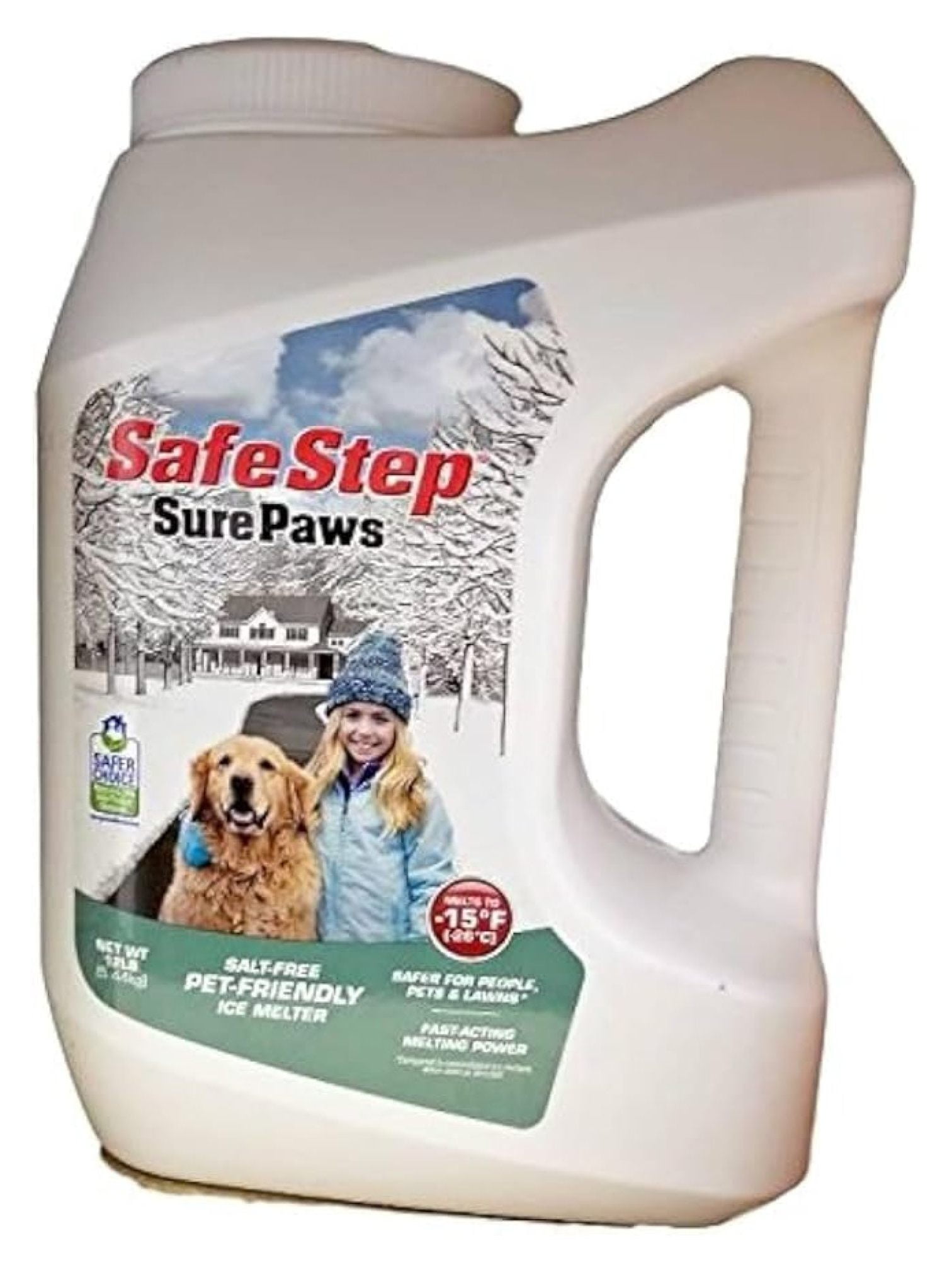 Safe Step Sure Paws Pet-Friendly Ice Melter, 12 lb Jug, Salt-Free ...
