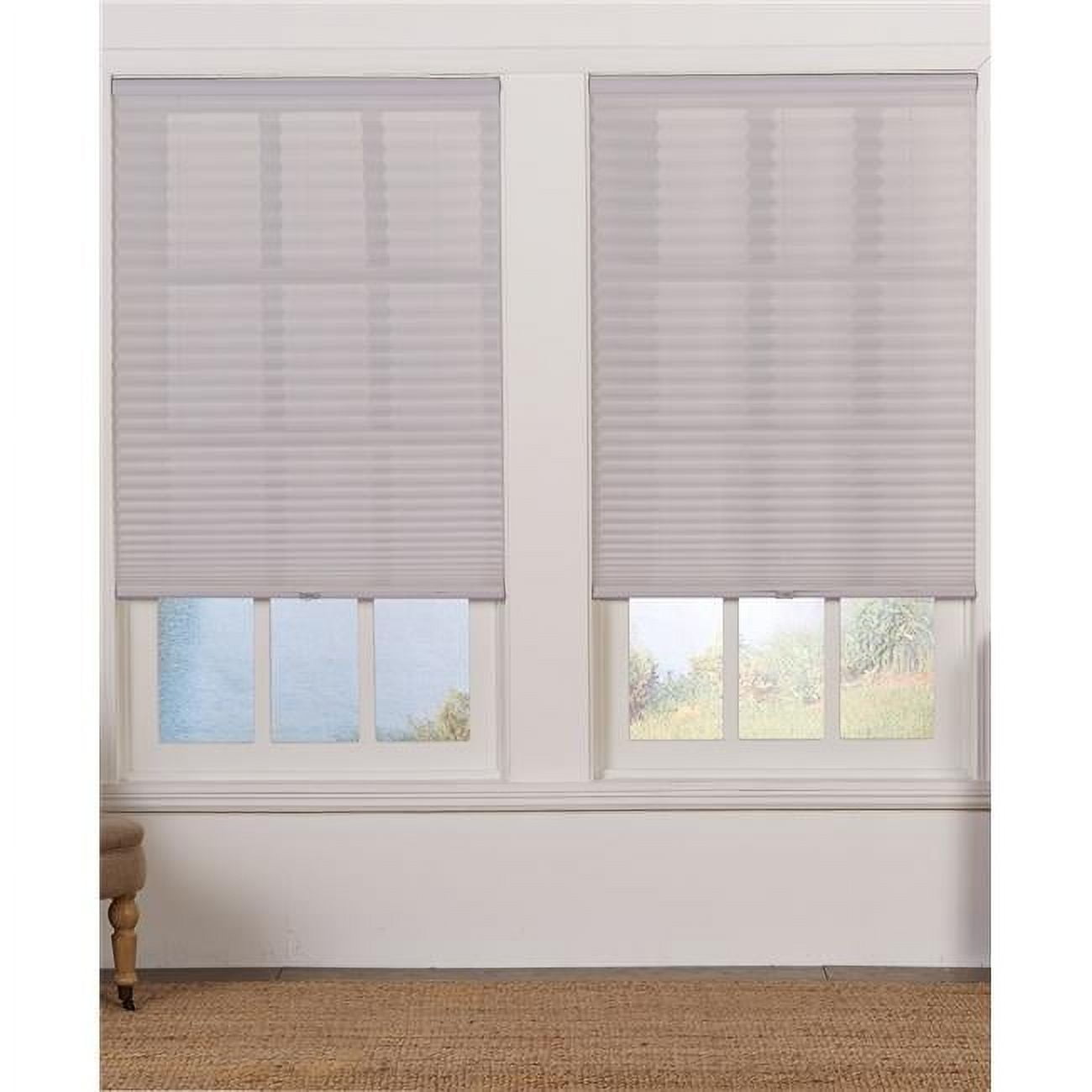 Safe Styles UBD345X48LG Cordless Light Filtering Pleated Shade, Silver ...