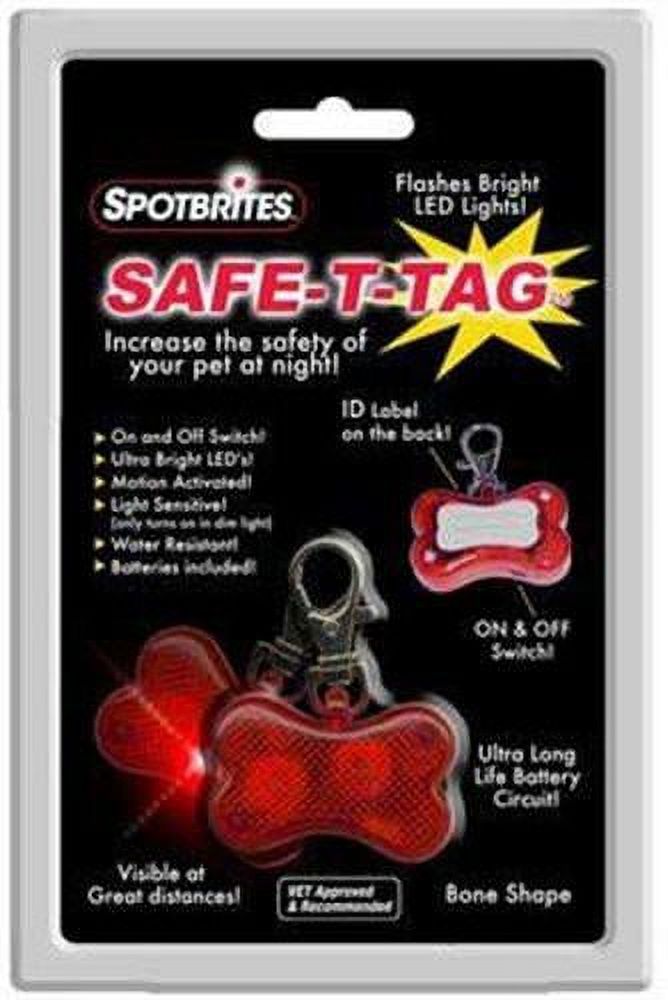 safe-t-tag bone-shape led id - Walmart.com