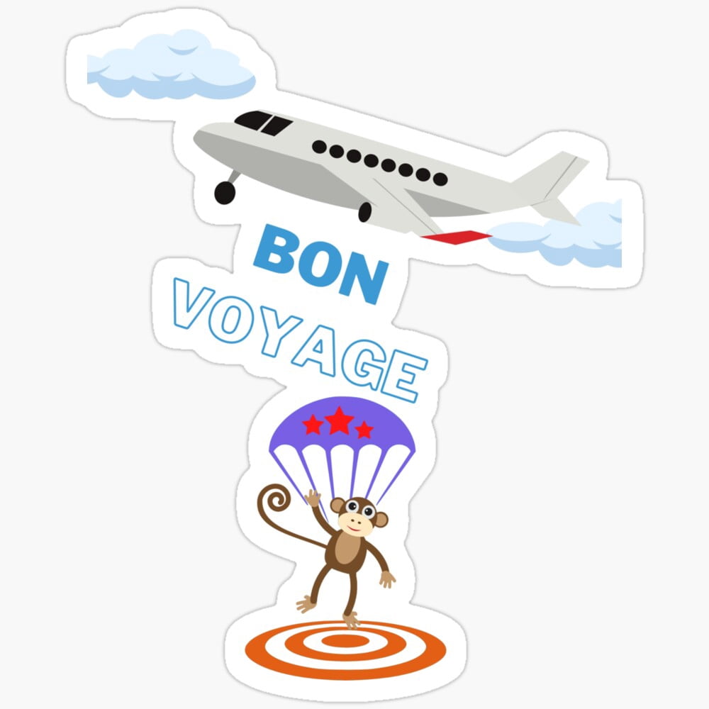 Safe Trip! Bon Voyage! Sticker Phone Decal Water Bottle Stickers Car ...