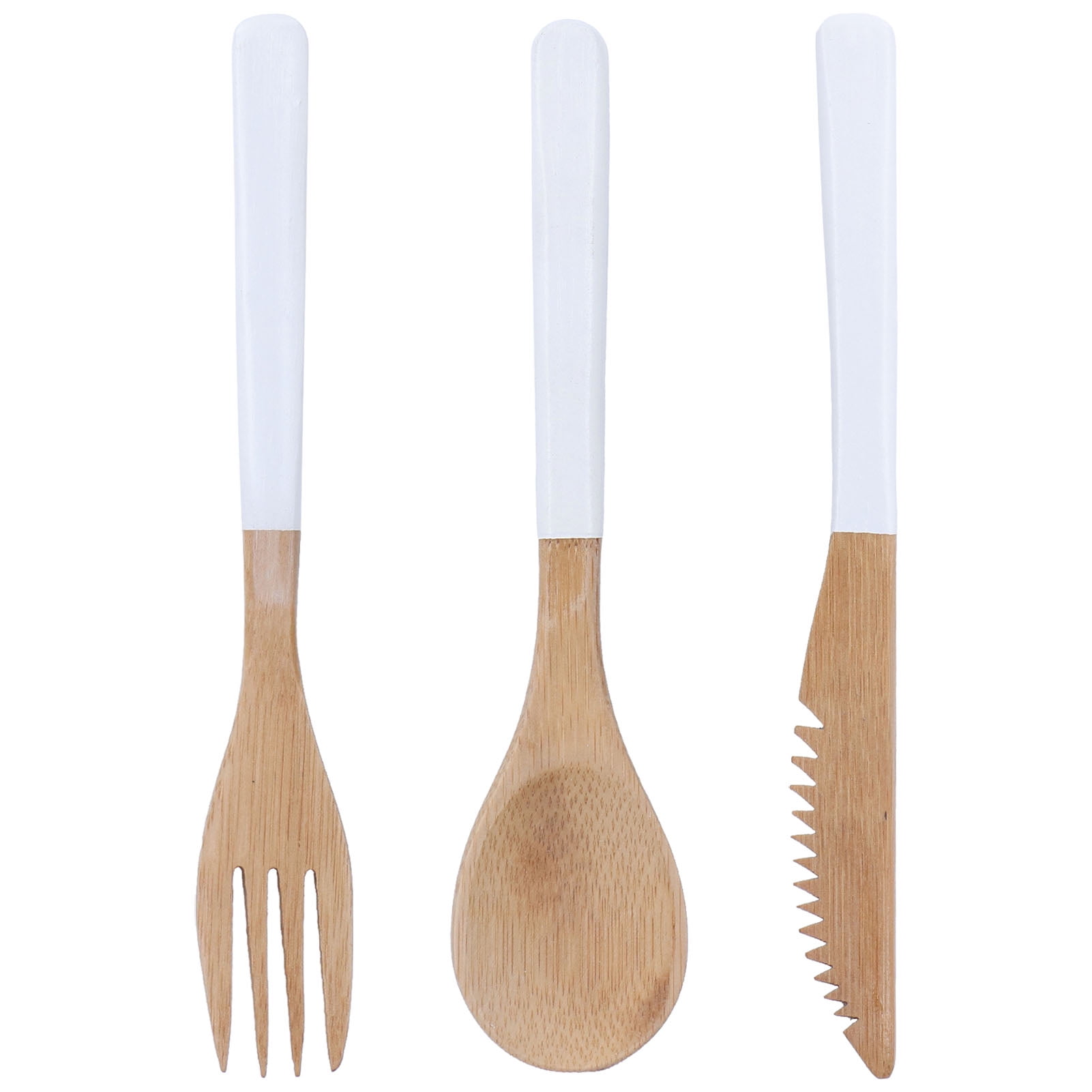 Safe Wooden Tableware Set, 100% Natural Phoebe Wood, Easy Clean ...