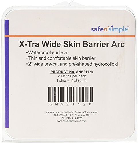 Safe n' Simple X-Tra Wide Skin Barrier Arc, 20 Count - Walmart.com