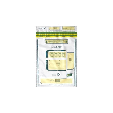 ControlTek, CNK585064, High-Performing Security Bags, 50 / Pack, Clear ...