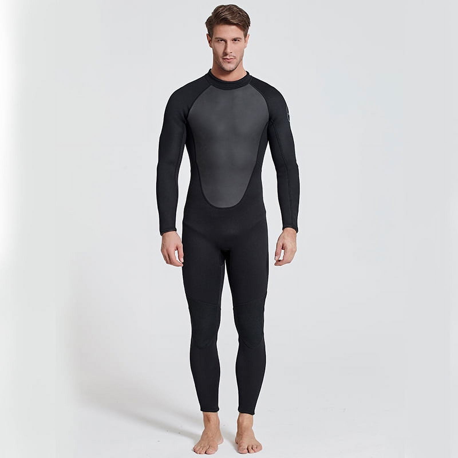 SafeMax Mens 3mm neoprene Wetsuit, Full Body Diving Suit Back Zip ...