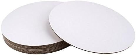 14CC(100PCS), 14-Inch White Round Corrugated Cardboard Circles ...