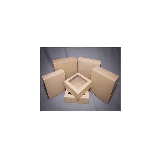 SafePro 885CK 8x8x5 Kraft 1-Pc Lock Corner Kraft Cake Box 100/Bd ...