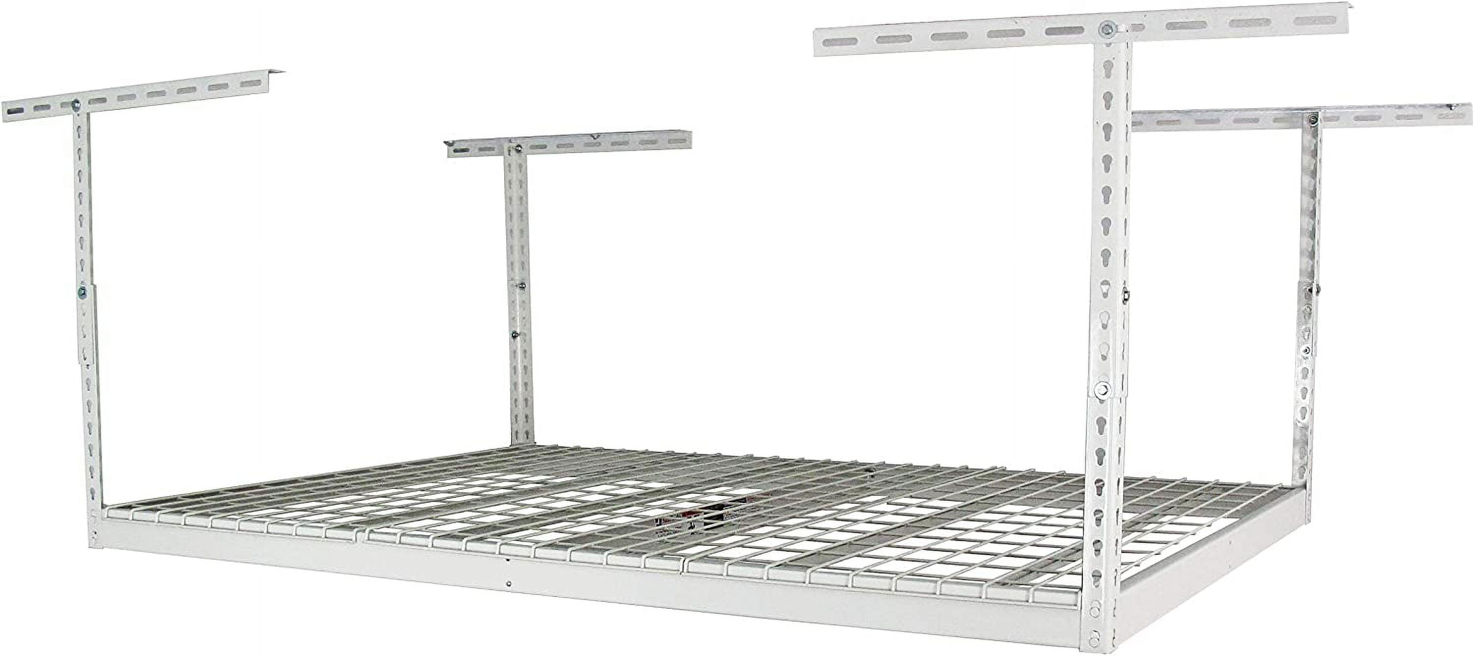 SafeRacks 4x6 Overhead Garage Storage Rack - Height Adjustable Steel ...
