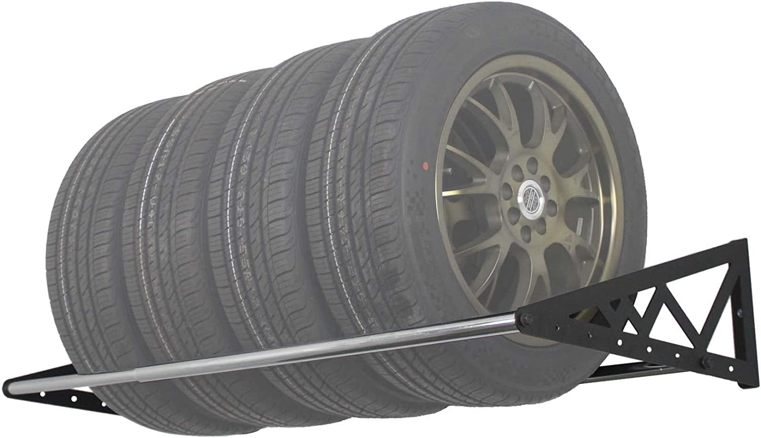 SafeRacks Heavy Duty Adjustable Wall Mounted Tire Rack Adjustable to 56 ...