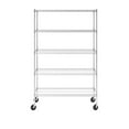 SafeRacks NSF Certified 5-Tier Steel Wire Shelving with Adjustable ...