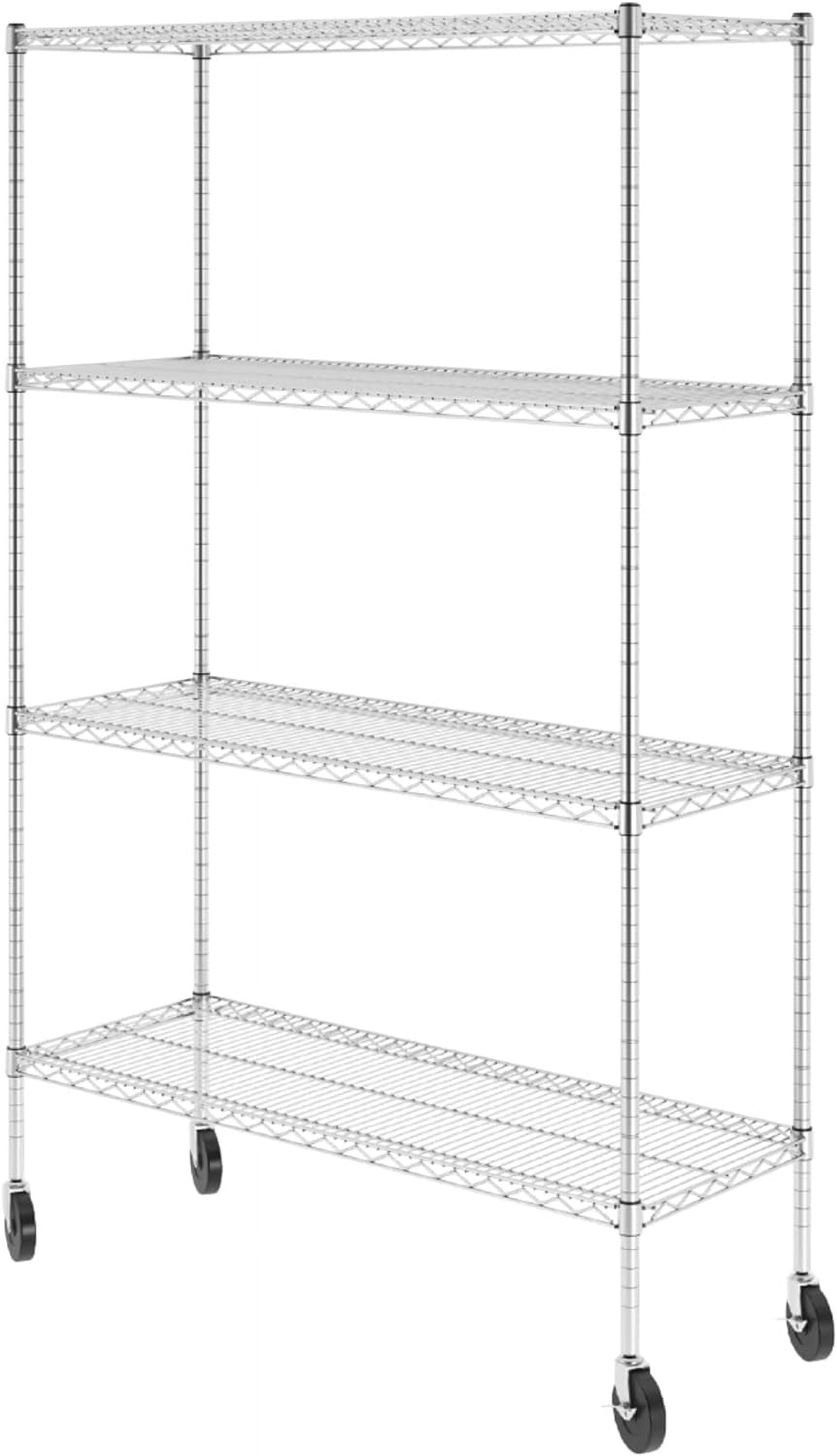 SafeRacks NSF Certified Storage Shelves, Heavy Duty Steel Wire Shelving ...