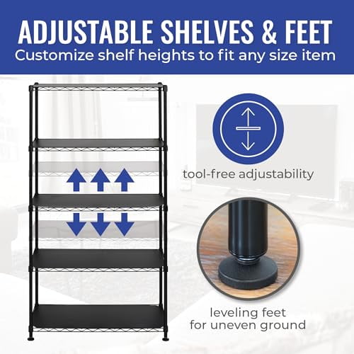 SafeRacks - NSF Certified Storage Shelves, Zinc, Heavy Duty Steel Wire ...